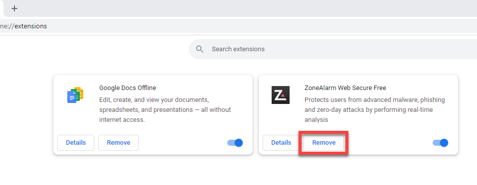 Uninstall ZoneAlarm Web Secure Free – ZoneAlarm Support Center
